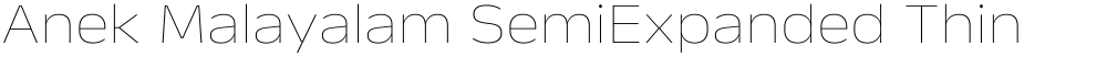 Anek Malayalam SemiExpanded Thin - 福字网